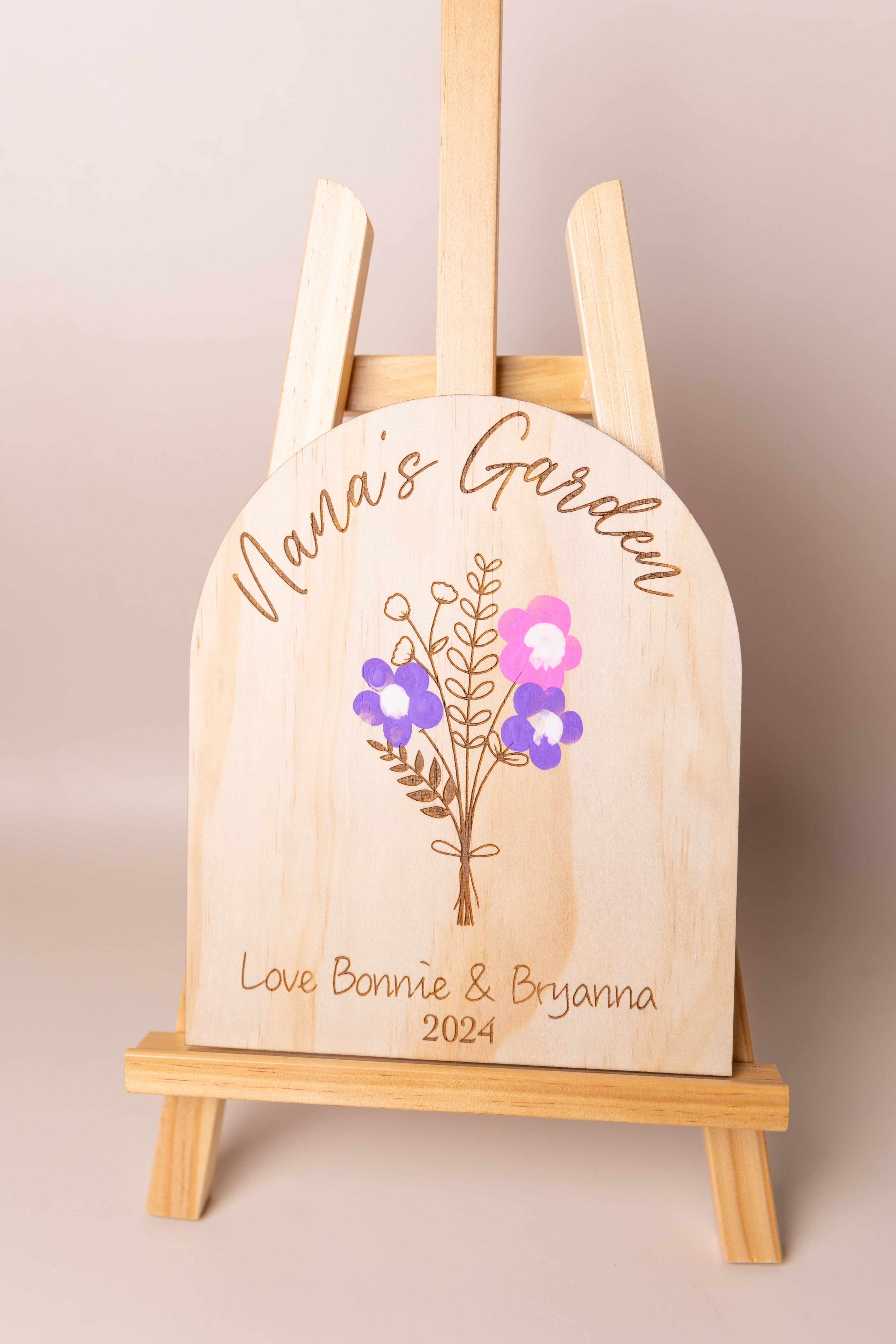 Customisable Flower Garden Plaque – Divine Customs